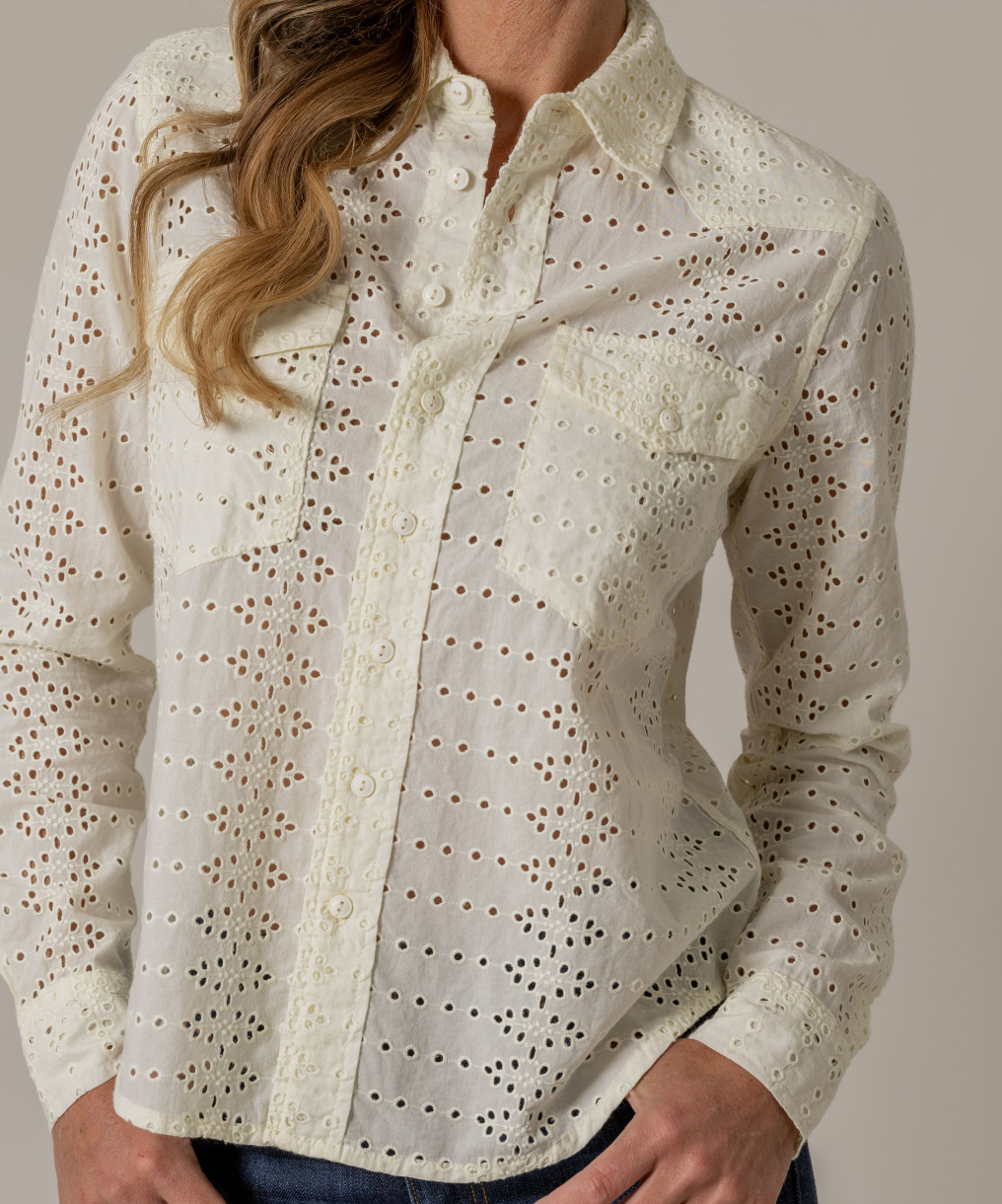 Kimes Ranch Women's Rachel Eyelet Blouse | COWBOYS TOO!